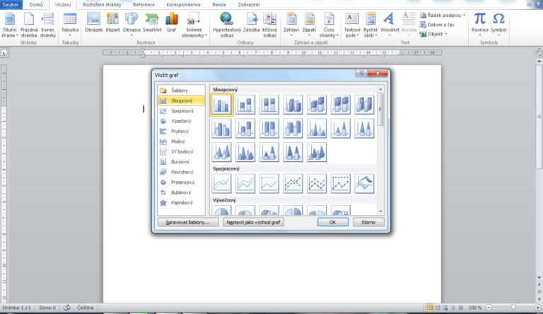 Jak udělat graf ve Wordu | Radírna - Internetová online poradna