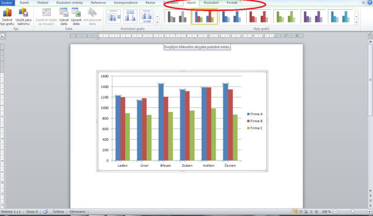 Jak udělat graf ve Wordu | Radírna - Internetová online poradna